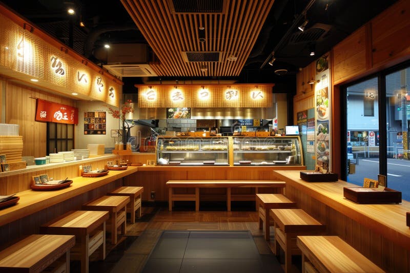 Quick Service Restaurant Interior . Ai Generated Stock Photo - Image of ...