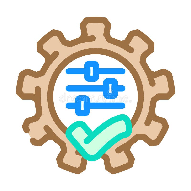 Quick Setup Color Icon Vector Illustration Stock Illustration ...