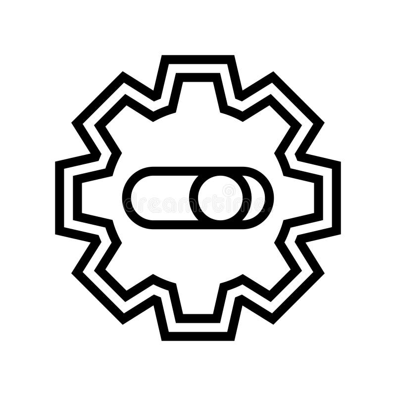 Quick Setup Line Icon Vector Illustration Stock Illustration ...