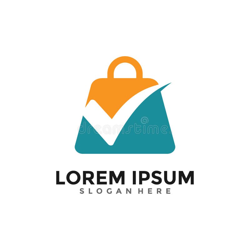 Quick Shopping Logo Design Template Stock Vector - Illustration of ...