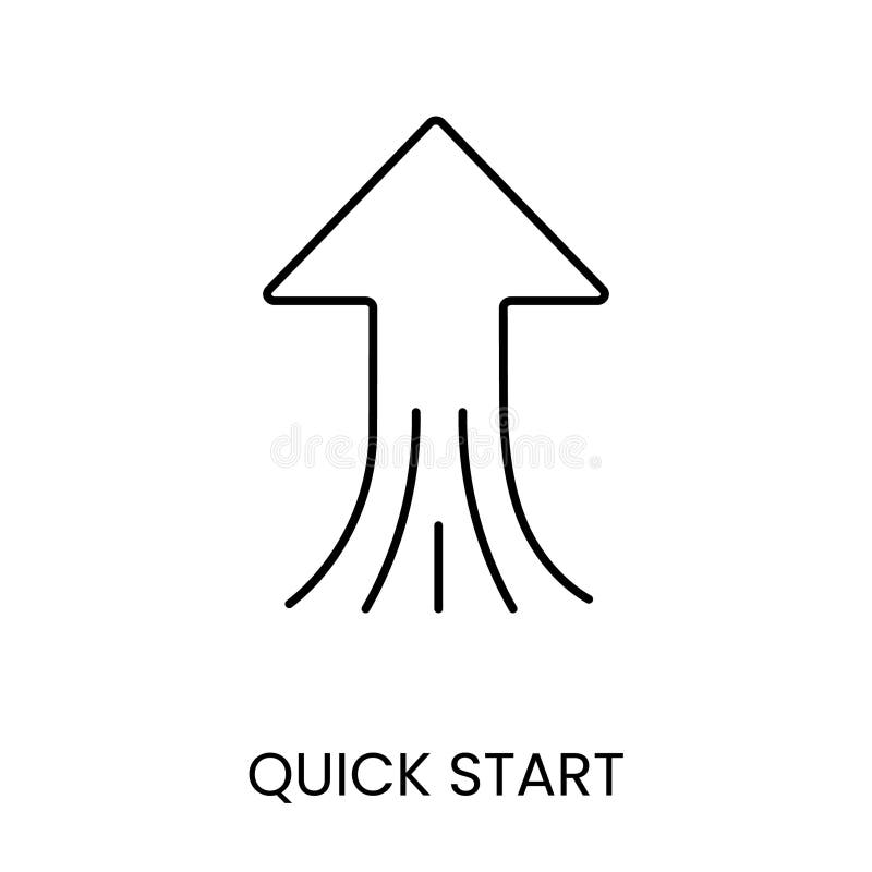 Quick Start Up Flat Concept Vector Illustration Stock Vector ...