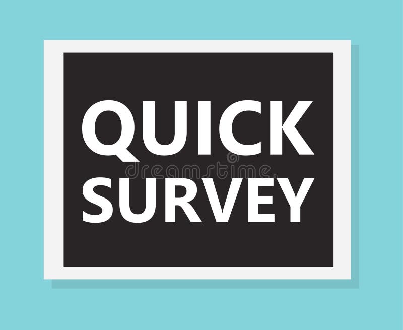 Quick survey concept stock vector. Illustration of review - 137429546