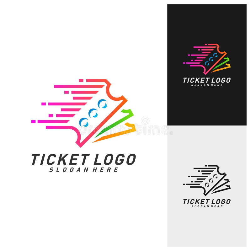 Quick Ticket Logo Template Design Vector, Emblem, Creative Design, Icon ...