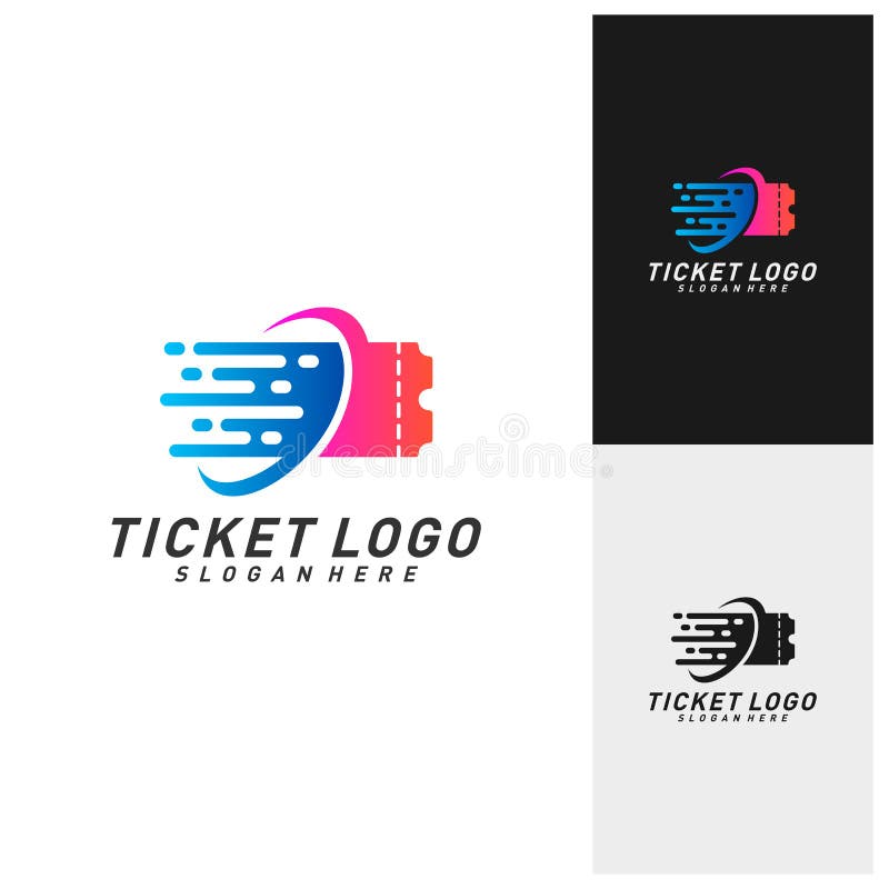 Quick Ticket Logo Template Design Vector, Emblem, Creative Design, Icon ...