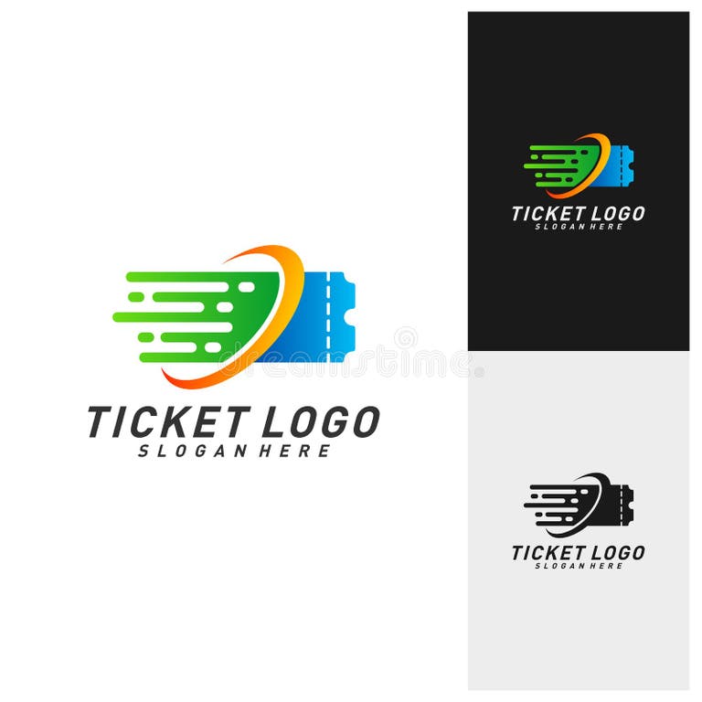 Quick Ticket Logo Template Design Vector, Emblem, Creative Design, Icon ...