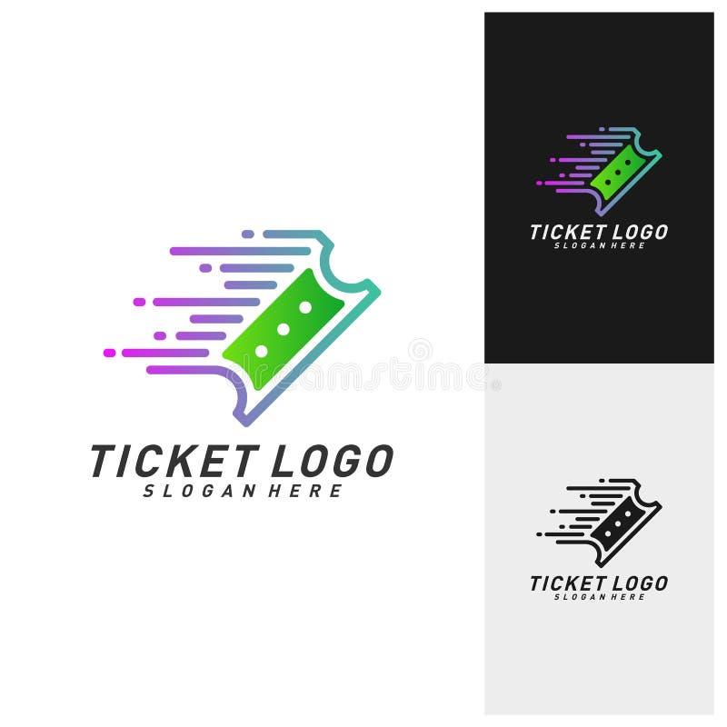 Quick Ticket Logo Template Design Vector, Emblem, Creative Design, Icon ...