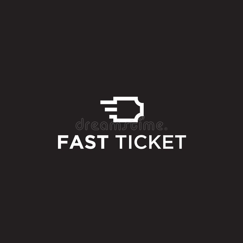 Quick Ticket Logo or Ticket Icon Stock Vector - Illustration of label ...