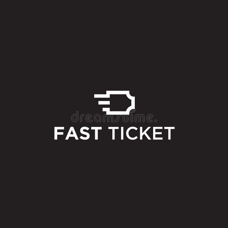 Quick Ticket Logo or Ticket Icon Stock Vector - Illustration of label ...