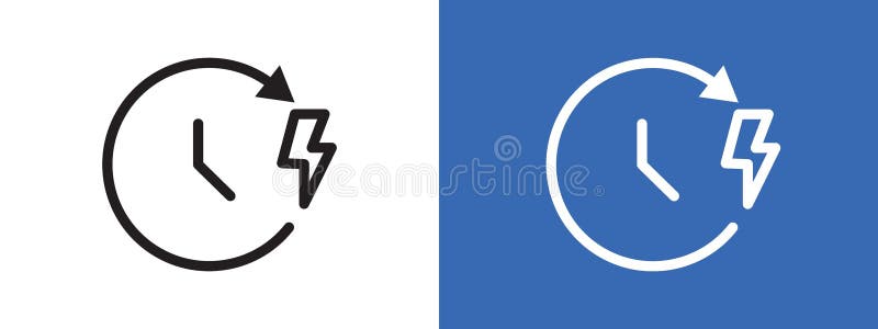 Quick Time Logo Sign Set Vector Outline Stock Vector - Illustration of ...