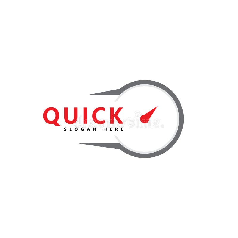 Quick Time Logo Vector Template Stock Vector - Illustration of quick ...