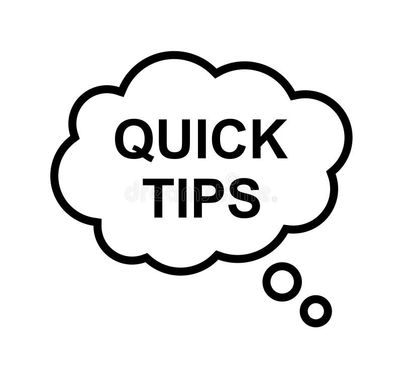 Quick tips stock vector. Illustration of background - 176580797