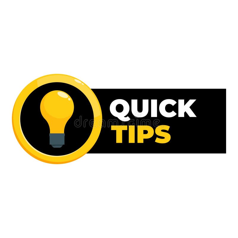 Light Bulb is Giving You Quick Tips Stock Vector - Illustration of ...