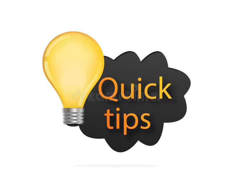 Quick tips badge . stock vector. Illustration of assistance - 154643844