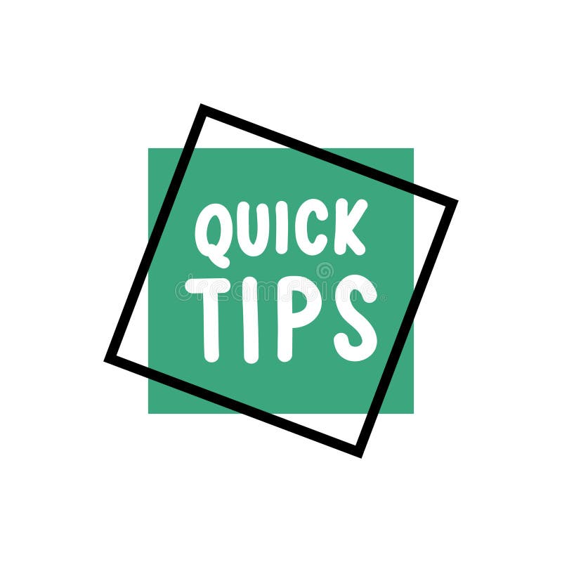 Quick Tips. Badge, Icon, Logo Vector Design Illustration on White ...