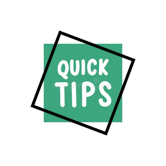 Quick Tips. Badge, Icon, Logo Vector Design Illustration on White ...