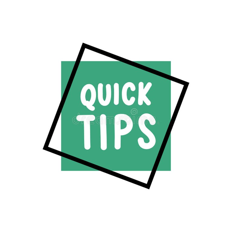Quick Tips. Badge, Icon, Logo Vector Design Illustration on White ...