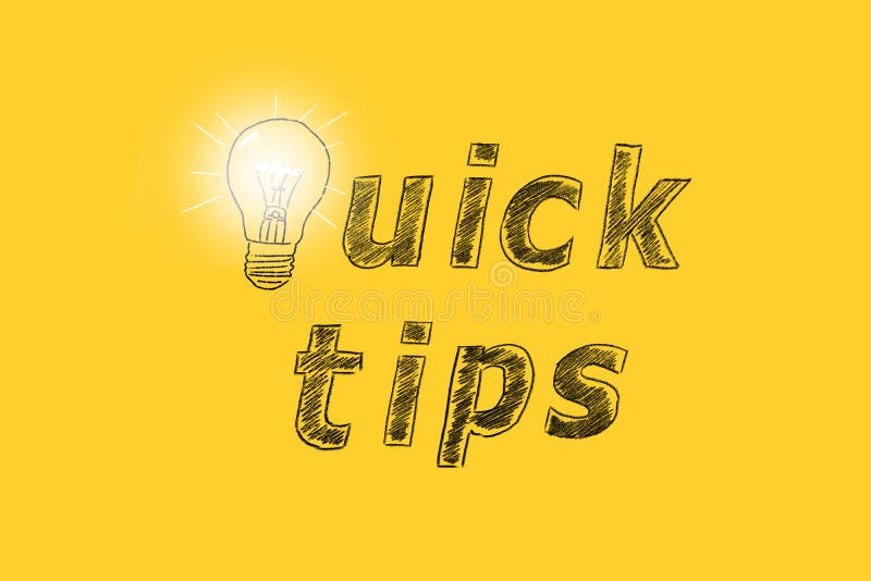 Quick tips badge stock image. Image of notice, sign - 255732363