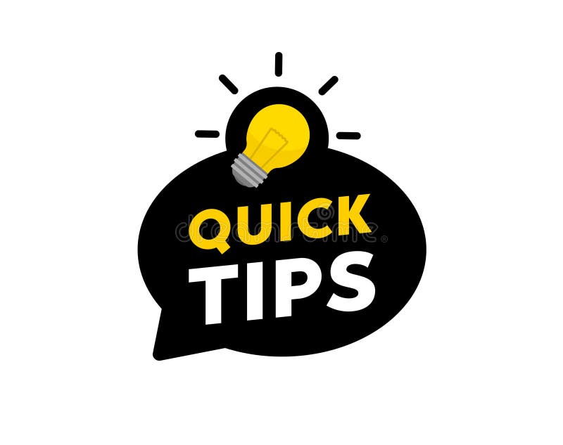 Quick Tips Badge. Vector Illustration Stock Vector - Illustration of ...