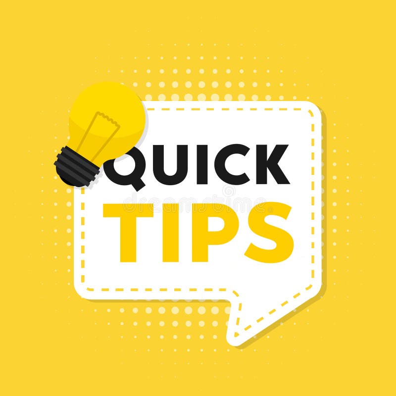 Quick Tips Badge. Vector Illustration Stock Vector - Illustration of ...