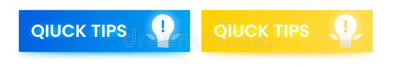 The Quick Tips Banner in Flat Style. the Badges Templates. Vector ...