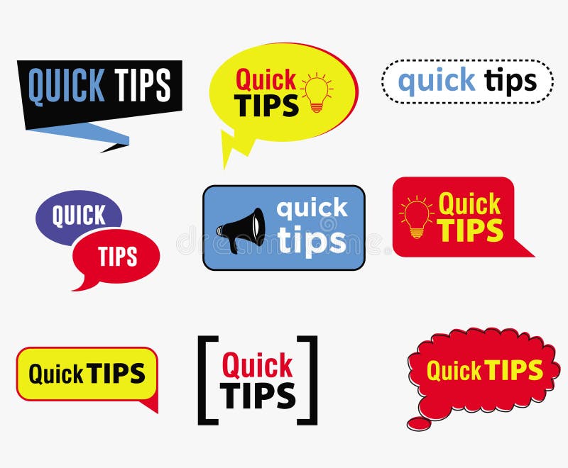 Quick Tips Banner or Help Full Banner for Books, Magazine, Website and ...