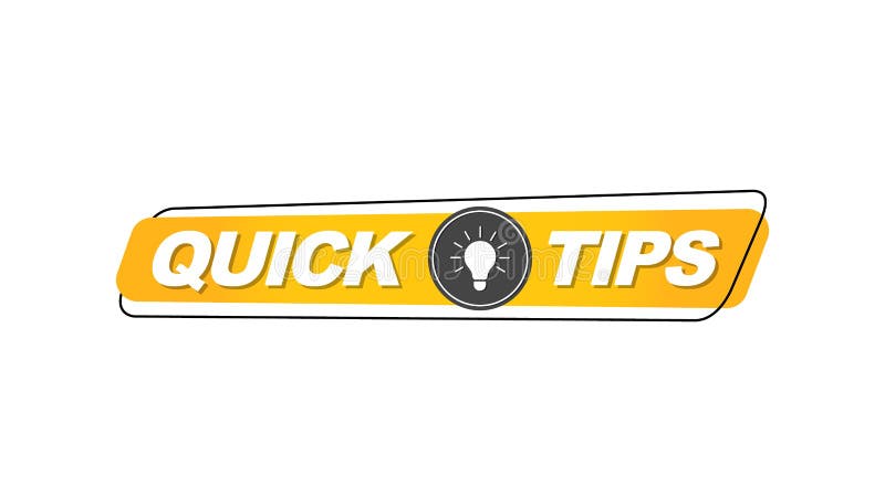 Quick tips banner stock vector. Illustration of icon - 162646290 Quick tips banner stock vector. Illustration of icon - 162646290