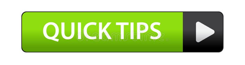 Quick tips button stock vector. Illustration of clipart - 119139883