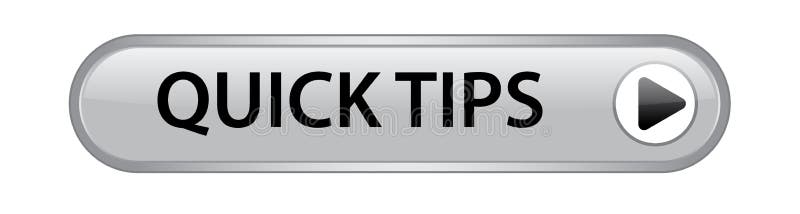 Quick tips button stock vector. Illustration of background - 119139686