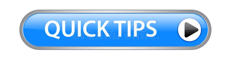 Quick tips button stock vector. Illustration of element - 119139737