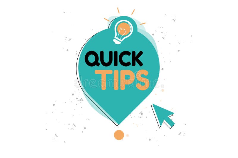 Quick Tips Concept - Vector Illustration Isolated on White Background ...