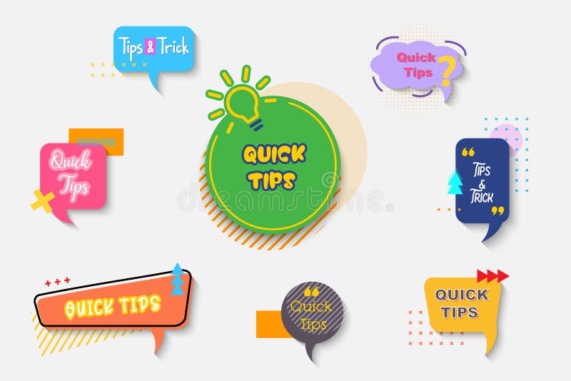 Quick Tips, Faq, Sticker, Label, Bubble, Quick, Trick, Tips, Lamp ...