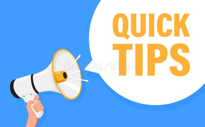 Quick Tips. Hand Hold Megaphone Speaker for Announce. Attention Please ...