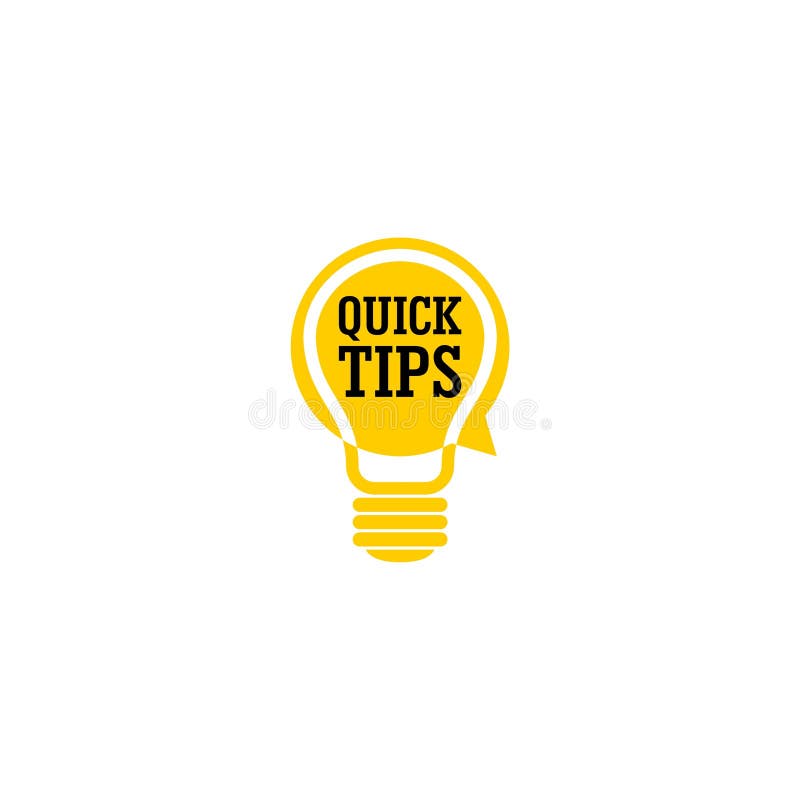 Quick Tips, Helpful Tricks Logo Icon Isolated on White Background Stock ... Quick Tips, Helpful Tricks Logo Icon Isolated on White Background Stock ...