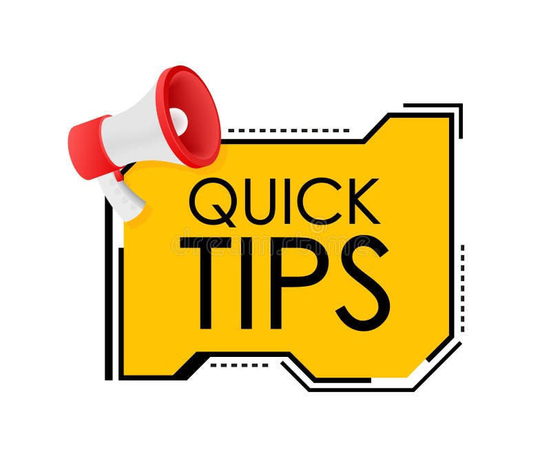Quick Tips Icon Badge. Ready for Use in Web or Print Design. Vector ...
