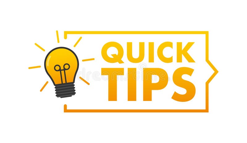 Quick Tips Icon Badge. Ready for Use in Web or Print Design. Vector ... Quick Tips Icon Badge. Ready for Use in Web or Print Design. Vector ...