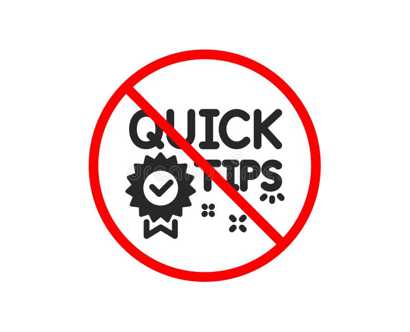 Quick Tips Icon. Helpful Tricks Sign. Vector Stock Vector ...