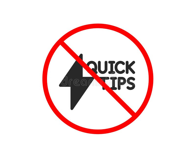 Quick Tips Icon. Helpful Tricks Sign. Vector Stock Vector ...