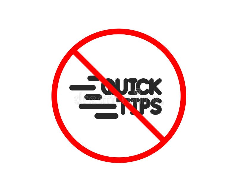 Quick Tips Icon. Helpful Tricks Sign. Vector Stock Vector ...