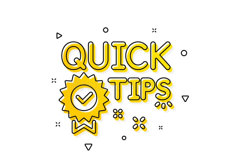 Quick Tips Icon. Helpful Tricks Sign. Vector Stock Vector ...