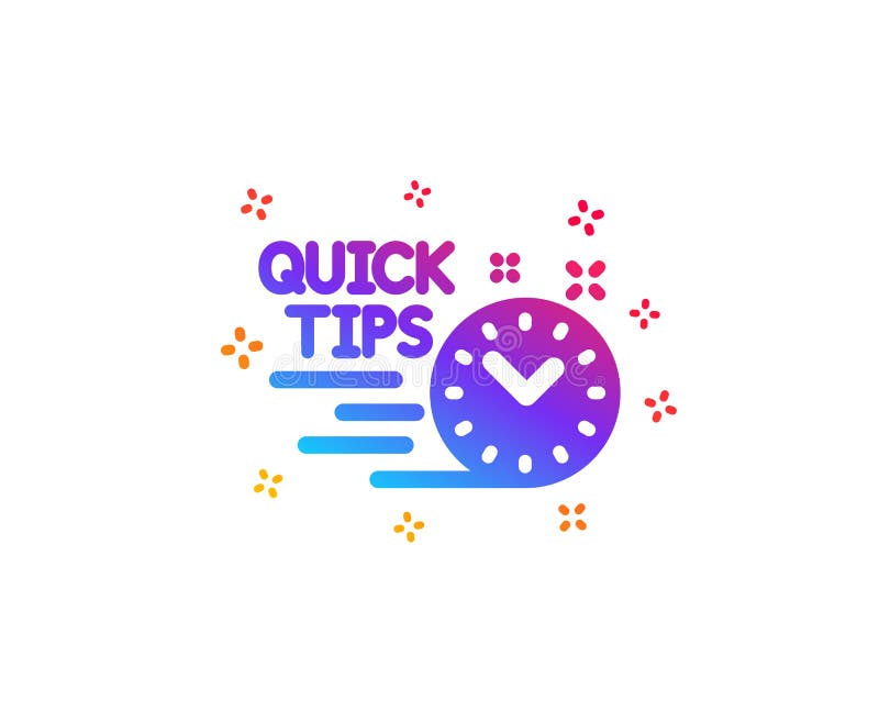 Quick Tips Icon. Helpful Tricks Sign. Vector Stock Vector ...