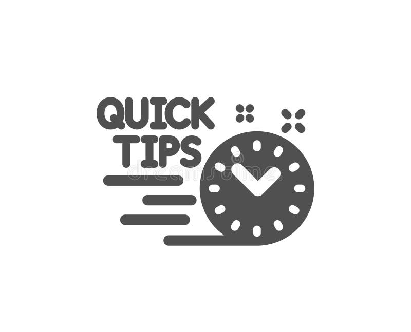 Quick Tips Icon. Helpful Tricks Sign. Vector Stock Vector ...