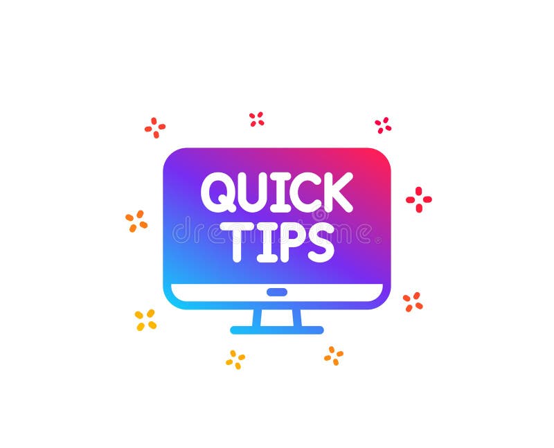 Quick Tips Icon. Helpful Tricks Sign. Vector Stock Vector ...
