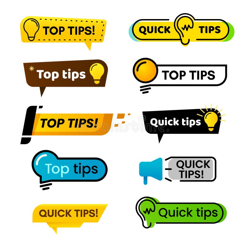 Tips sign. Clipart image stock vector. Illustration of helpful - 209280558