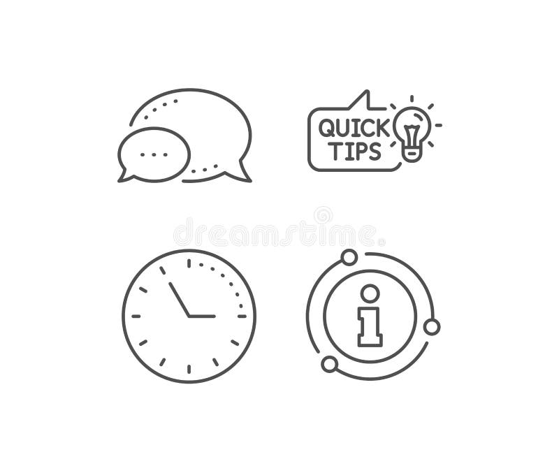 Quick Tips Line Icon. Helpful Tricks Sign. Vector Stock Vector ...