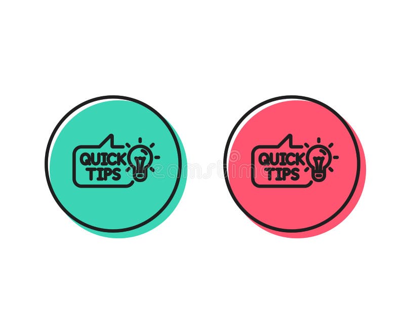 Quick Tips Line Icon. Helpful Tricks Sign. Vector Stock Vector ... Quick Tips Line Icon. Helpful Tricks Sign. Vector Stock Vector ...