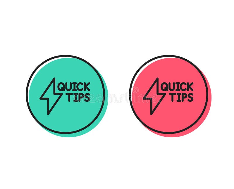 Quick Tips Line Icon. Helpful Tricks Sign. Vector Stock Vector ...