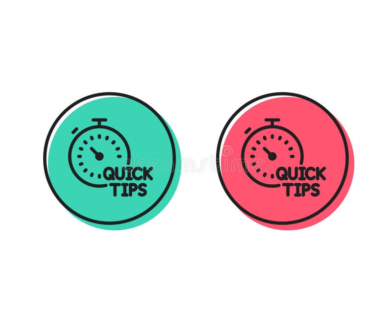 Quick Tips Line Icon. Helpful Tricks Sign. Vector Stock Vector ...