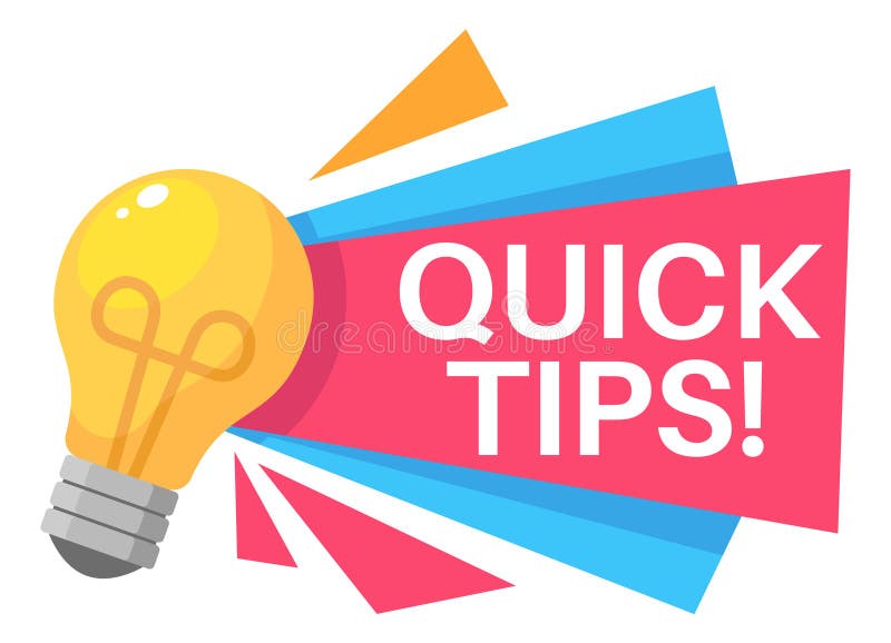 Quick Tips Logo. Expert Blog Post Ideas Stock Illustration ...