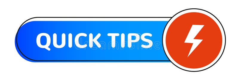Quick Tips Sticker Vector Modern Style Stock Vector - Illustration of ...
