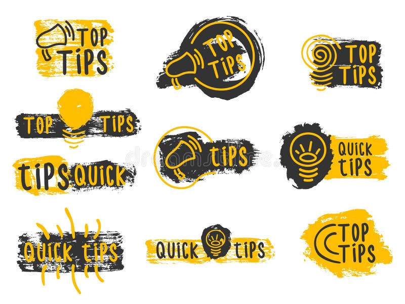 Tips Logos Stock Illustrations – 455 Tips Logos Stock Illustrations ...